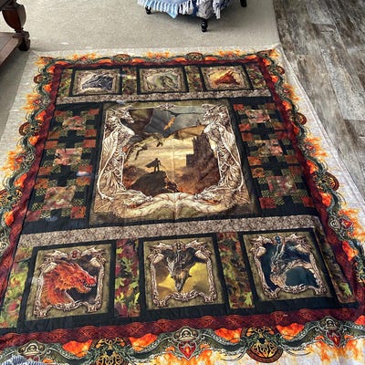 In the Beginning Fabrics Dragons the Ancients Quilt Kit by Jason Yenter ...