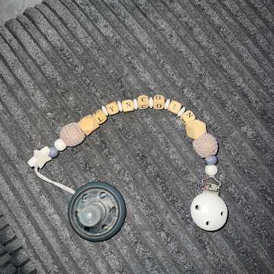 Beautiful Handmade Personalised Dummy Clip Wooden Dummy - Etsy