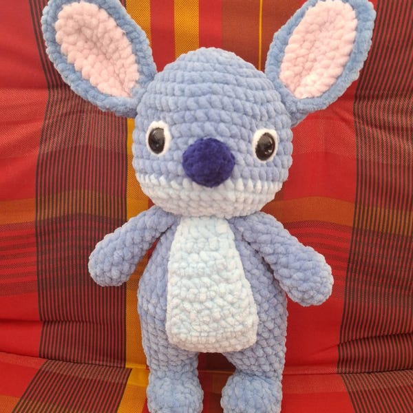 Crochet Blue Alien Pattern, Koala Crochet , Plush Toy, English and ...