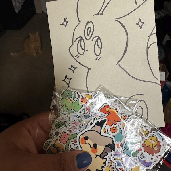 001-151 Mini Poke Stickers | All Gen 1 Kanto Mons | Die-cut Waterproof ...