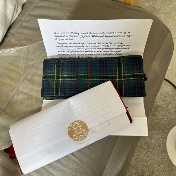 Tartan Handfasting Ribbon MUNRO MODERN - Etsy