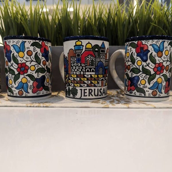 Ceramic Mugs Set Handmade Hand Painted High Quality Traditional Ceramic ...