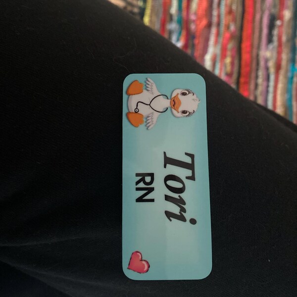 Vet Tech Name Tag, Magnetic Name Badge, Personalized Custom ID Tag for ...