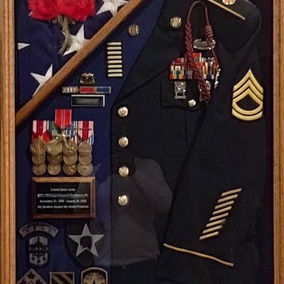 Military Uniform Shadow Box FREE SHIPPING Lower 48 States Only - Etsy