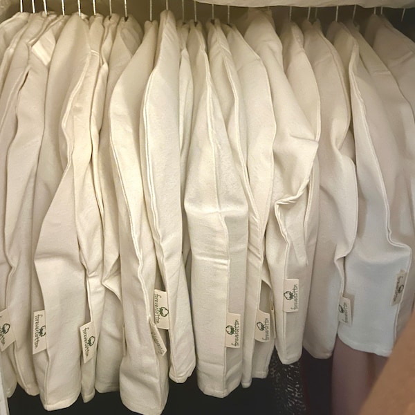 Cotton Canvas Garment Shoulder Cover: Closet Storage - Etsy