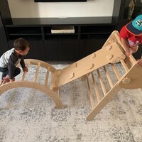 Set of Three Items Climbing Ramp Arch Foldable Triangle Playroom ...