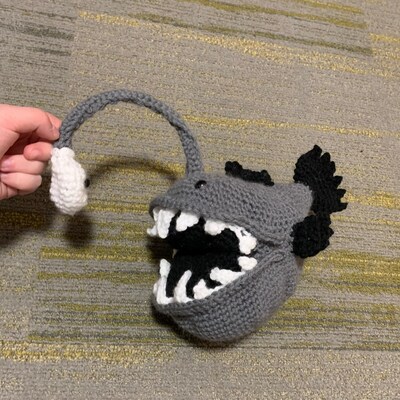CROCHET PATTERN Angus the Anglerfish Crochet Amigurumi Stuffed Fish ...