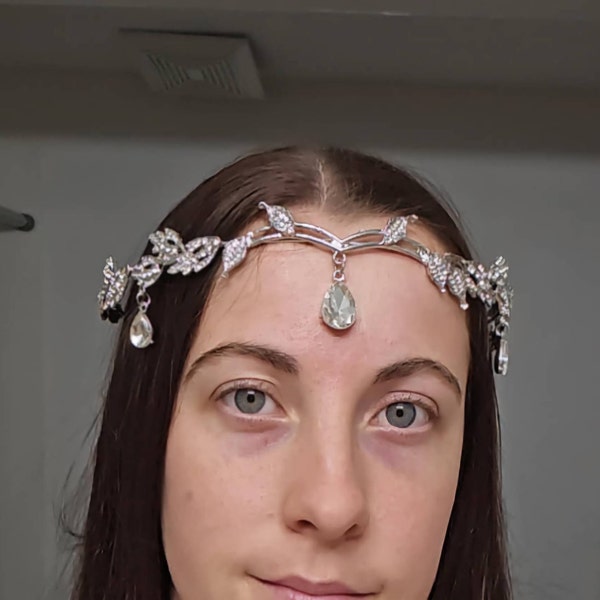 Forehead Tiara, Fairy Tiara,elven Headpiece,wedding Headband,circlet ...