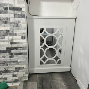 Bespoke Mirrored Radiator Cover Custom UK New Design Black - Etsy