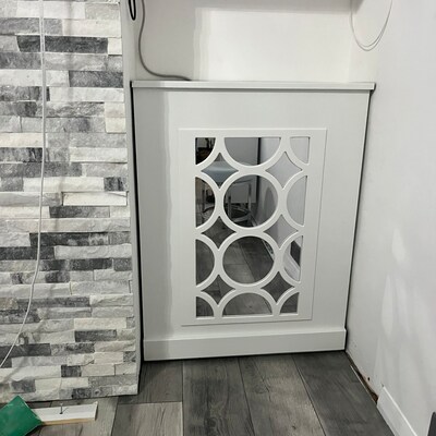 Bespoke Mirrored Radiator Cover Custom UK New Design Black - Etsy