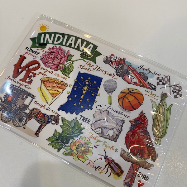Indiana State Postcard. - Etsy