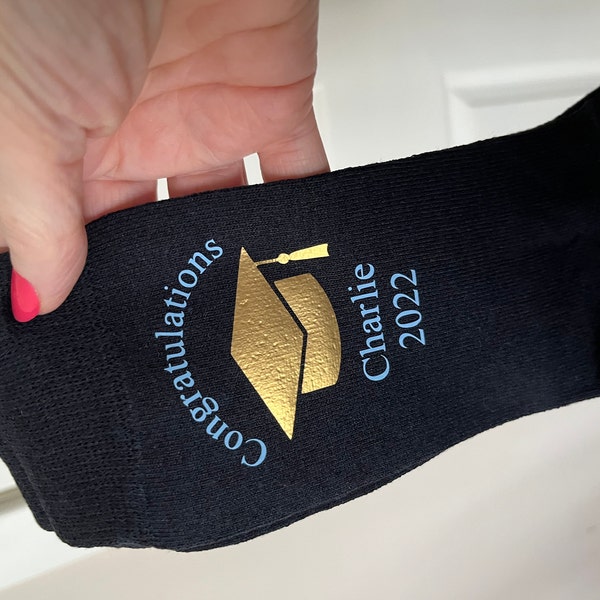 Graduation Socks - Personalised Graduation Socks - Choice of University ...