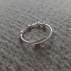 Fidget Ring W Morse Code Initial Ring Anxiety Ring Stainless Steel/sterling Silver Thumb Ring ...