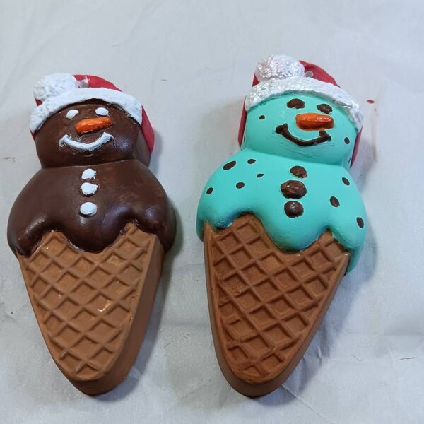 Ready to Paint Plaster, Candy Cane on Present, Ornament, U Paint, DIY ...