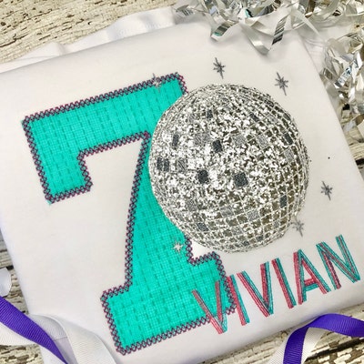 Disco Ball Machine Embroidery or Appliqué Designs in Several Sizes and ...