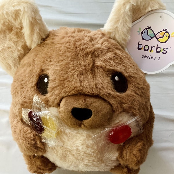 Breb Chinchilla Plushie | Large 9" Tall Stuffed Animal, Sensory ...