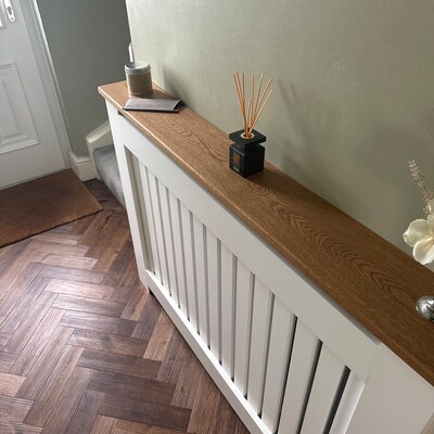 100% Solid Oak-top Radiator Covers - Etsy UK