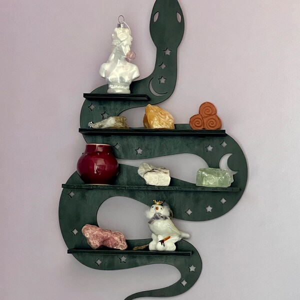 Snake Shelf, Snake Crystal Shelf, Celestial Home Decor - Etsy