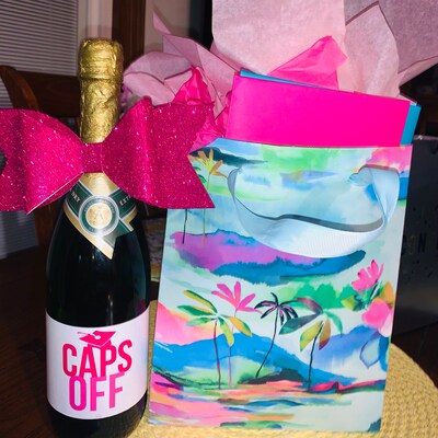 Pairs Well With Golden Birthday Custom Happy Bday Wine Champagne Bottle ...
