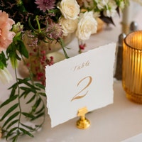 Gold Frame Table Numbers, Framed Table Numbers, Personalized Table ...
