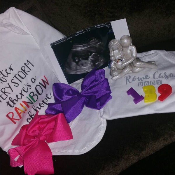 Rainbow Baby Sculpture: Angel Baby Keepsake - Pregnancy After Loss Gift ...