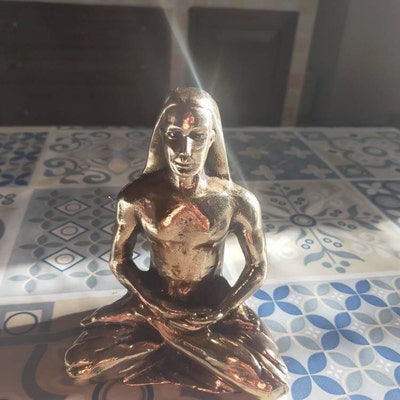 Mahavatar Babaji Statue, Bronze Sculpture of Statuette, Metal Art ...