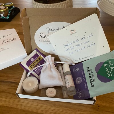 Sleep Well Gift Box /relaxation Pamper Box /wellbeing Letterbox Gift ...