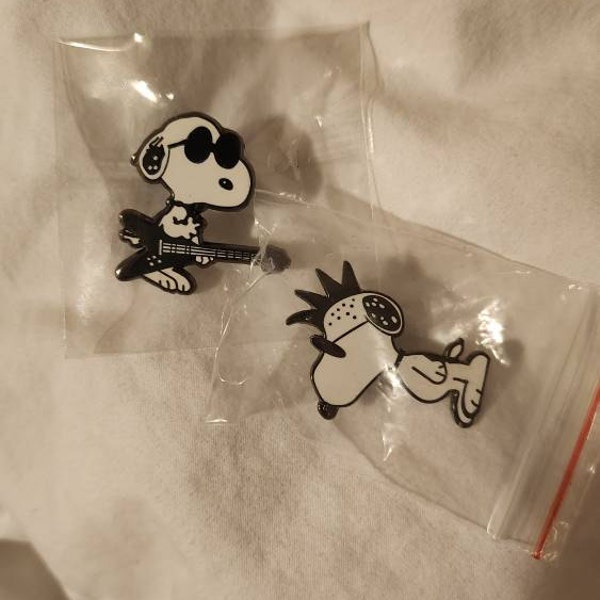Punk Snoopy Hard Enamel Pins - Etsy