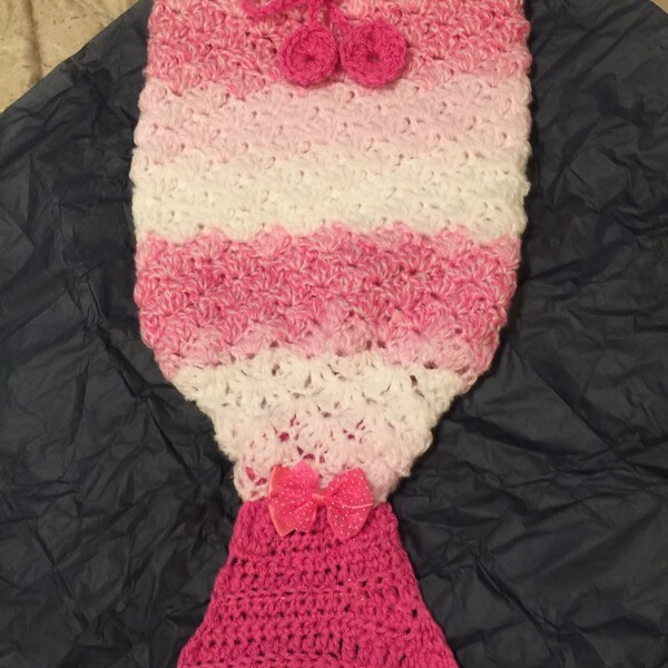 CROCHET PATTERN - Baby (0-3 Month) Mermaid Cocoon With Starfish Bikini ...