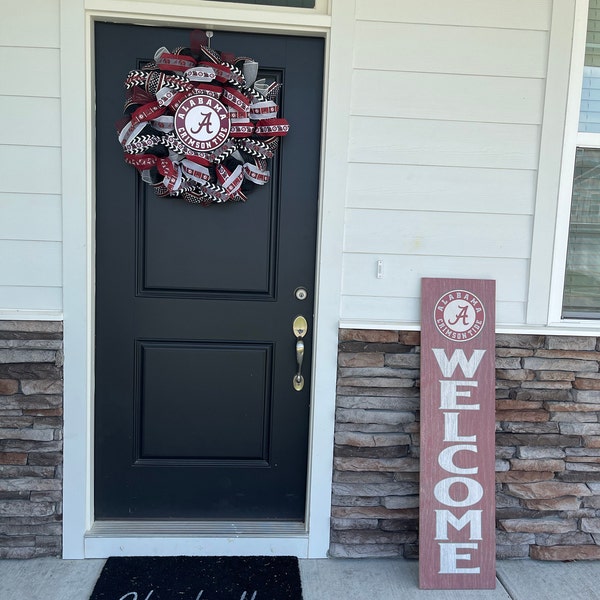 Penn State Wreath, Penn State Deco Mesh Wreath, Penn State Ribbon, Penn ...