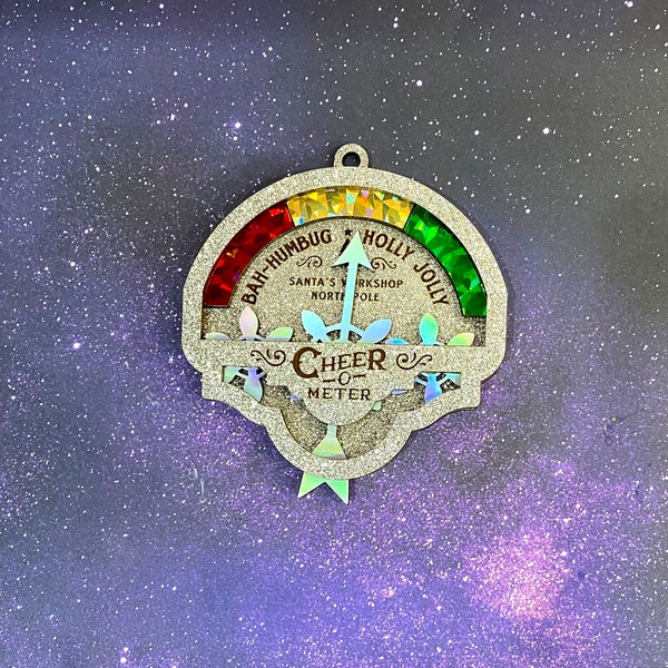 CHEER-O-METER Ornament SVG 2024 Laser Cut Files for Glowforge Laser ...