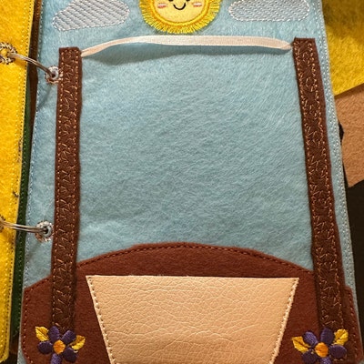 Quiet Book Pattern in the Hoop Machine Embroidery Design. ITH Quiet ...