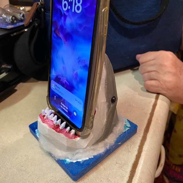 Shark/shark Head/phone Holder/shark Phone Holder/office Decor/jaws ...