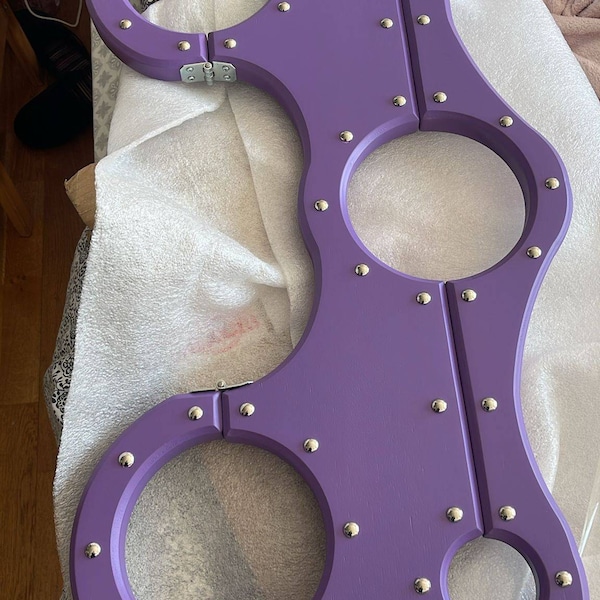 BDSM Inspired Wooden Bed With Restraining Options Unique Adult Play ...