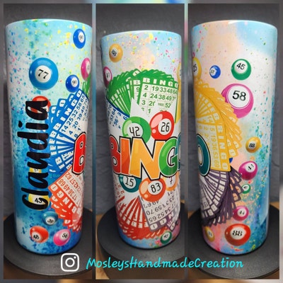Bingo Theme 20oz TUMBLER Wrap Png, Bingo Queen, Digital Download, Bingo ...
