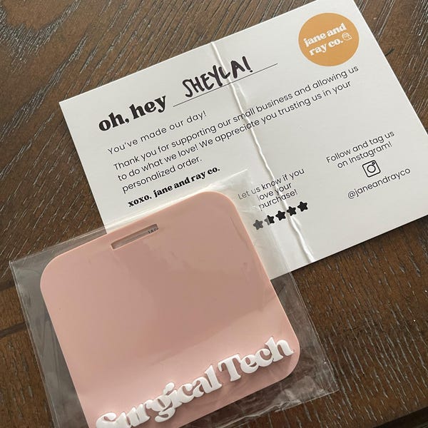 RN Badge Buddy Custom Gift for Healthcare Worker Personalized Gift for ...