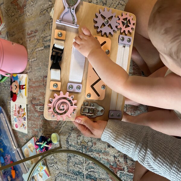 Toddler Busy Board for Boy Wooden Busy Active Board Montessori Busy ...