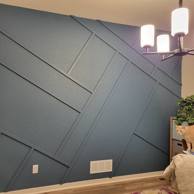 Vlitz Dimensional Accent Wall Design Wood Kit - Etsy