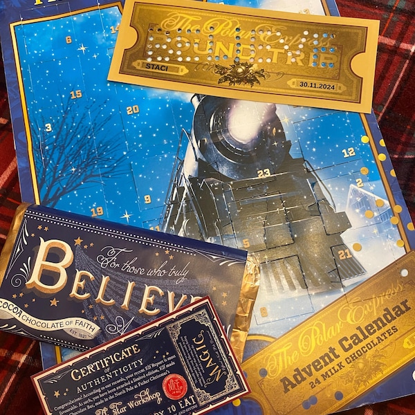 Polar Express Sleigh Bell, Boxed Gift Set, PERSONALISED TICKET the Most ...