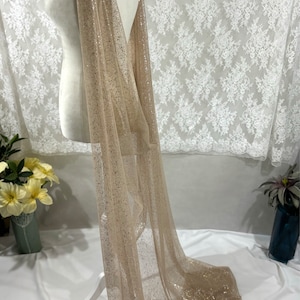 Shimmer Gold Fabric, Sparkly Tulle, Splatter Fabric, Shiny Fabric Gold ...