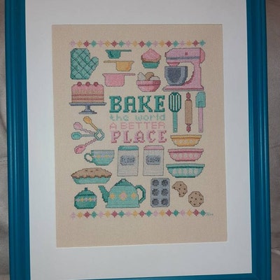 Modern Cross Stitch Baking Cross Stitch Pattern by Tiny Modernist - Etsy