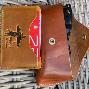 Ray Ban Case-leather Sunglasses Case-glasses Case Whiskey Saddle ...