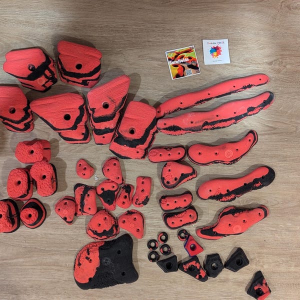 CUSTOM Rock Climbing Hold Set, Made to Order, Cheese Chunks, Jugs ...