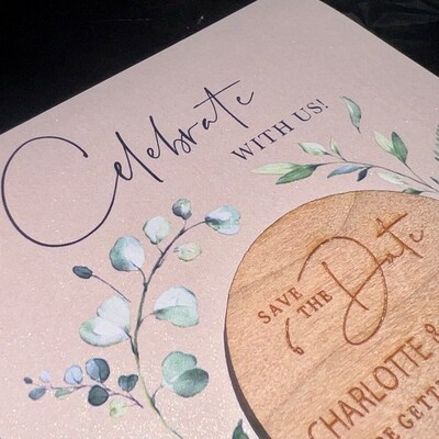 Evergreen Wedding Invitation Sample Pack, Botanical Wedding Invite ...