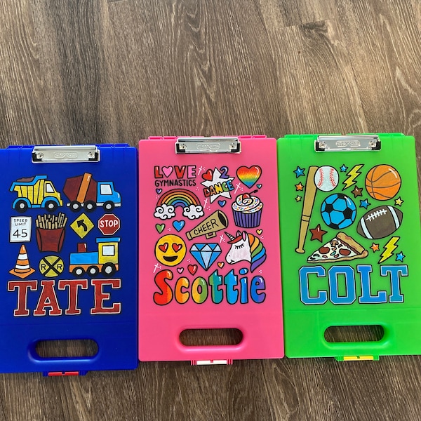 Handpainted Personalized Clipboard Case, Clipboard Case, Clipcase for ...