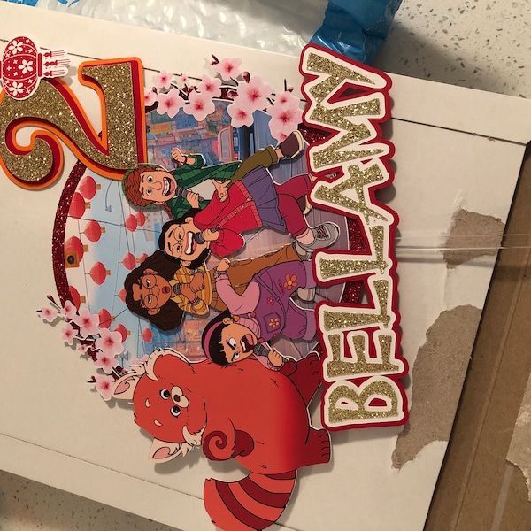 Turning Red Inspired Cake Topper - Etsy