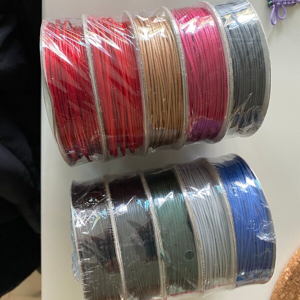 U Pick! 10yds 5mm Decorative Twisted Satin Polyester Twine Cord Rope ...