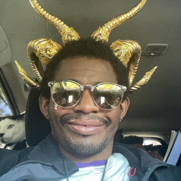 Black Feather Lace Horns Headdress , Witch's Wings Headpiece - Etsy