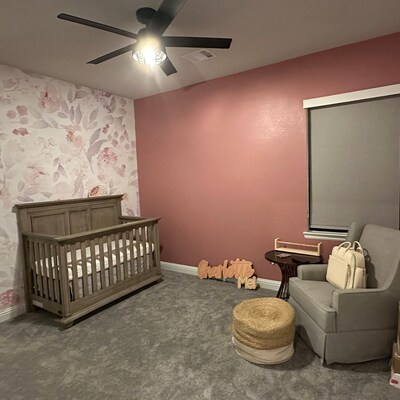 AILEEN Border Frame Nursery Decor Watercolor Flowers Pink Blue Pastel ...