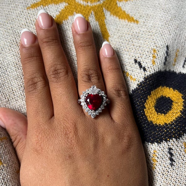 Antique Art Deco Engagement Ring Set, Sapphire Baguette Eternity Band ...